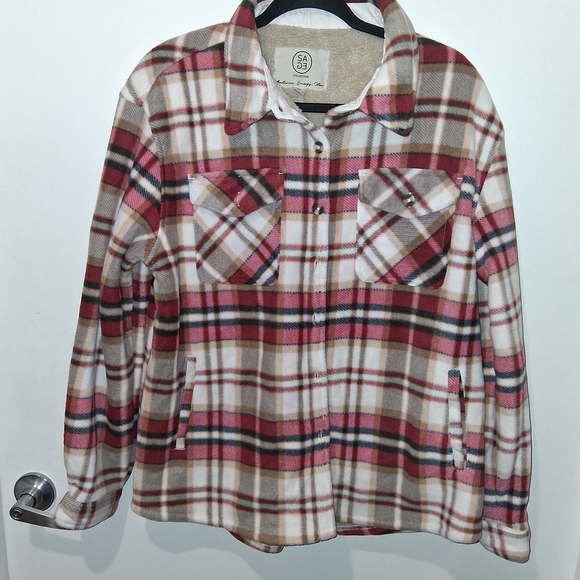 Sage Collective | Jackets & Coats | Sage Collective Plaid Buttonup ...